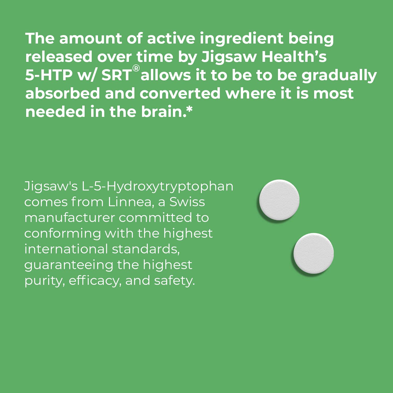 Jigsaw Health 5-HTP Capsules, 100 mg, 120 Count