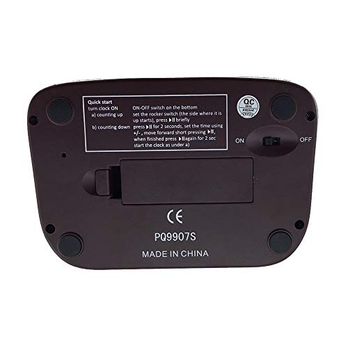 LEAP Chess Clock Digital Chess Timer Professional for Board Games Timer with Alarm Function (Official Store) Brownish Red