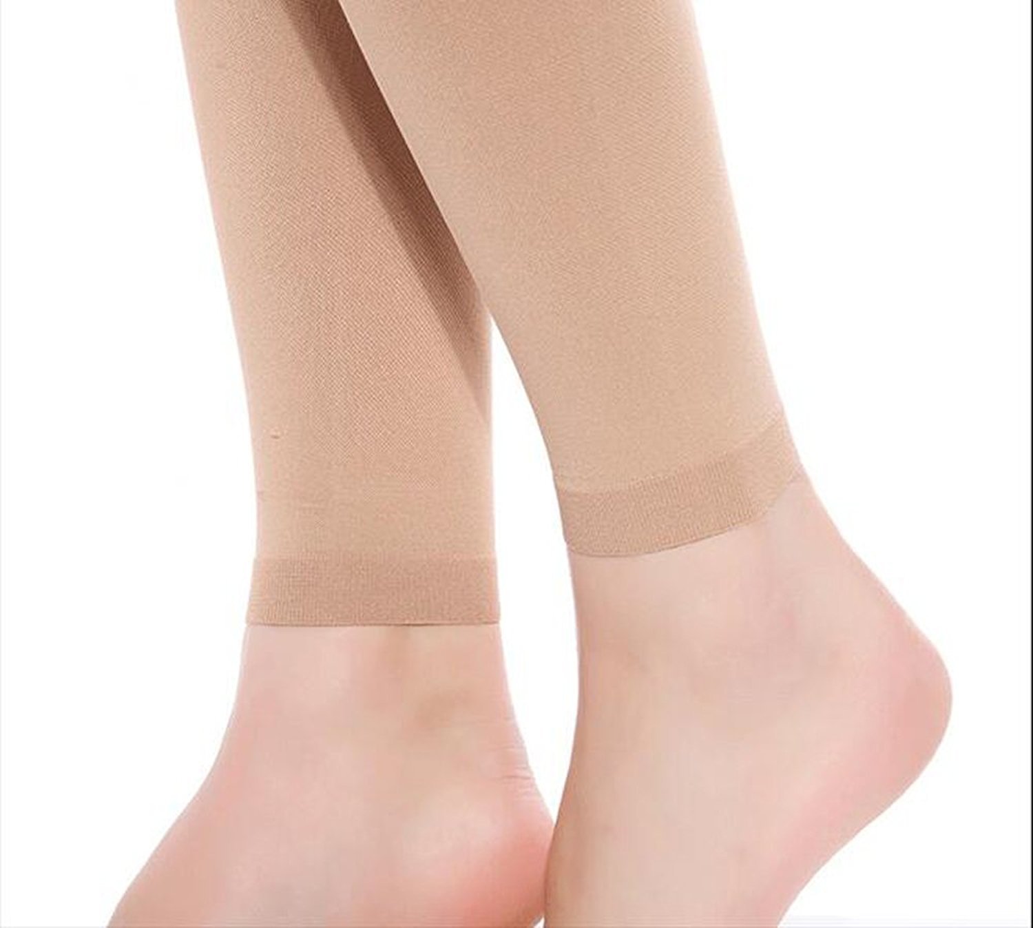 Kingbridal Women's Medical Calf Compression Stockings 20-30mmhg Socks Sleeve Swelling Shin Splint Varicose Veins Edema Nurses Maternity Nude