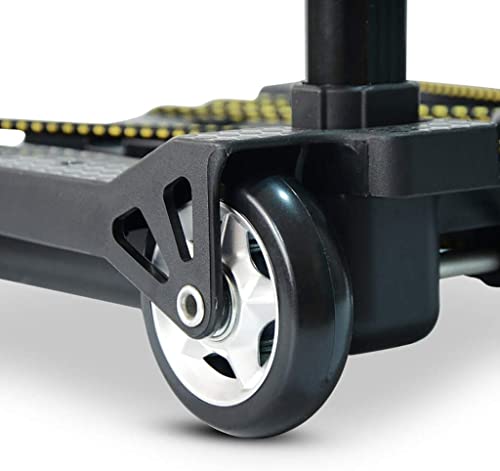 RAZZUM Large Hand Trucks,Light Hand Cart Small Mini Aluminum Luggage Cart Home Handling Pull Goods Shopping Small Trailer Folding Portable Trolleys