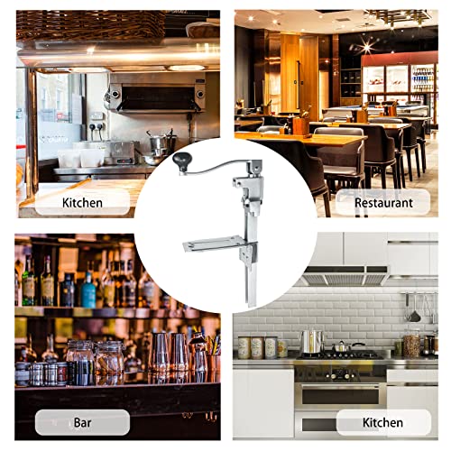 Simple Project Commercial Can Opener, 18”Table Manual Can Opener With Base, For Restaurants, Hotels, Bars, Military Can Opener, Swing Away & Heavy Duty Can Opener - cast steel