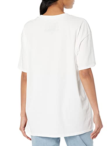 Volcom Women's Stones Throw Solid Blank Short Sleeve Tee, White, X-Large