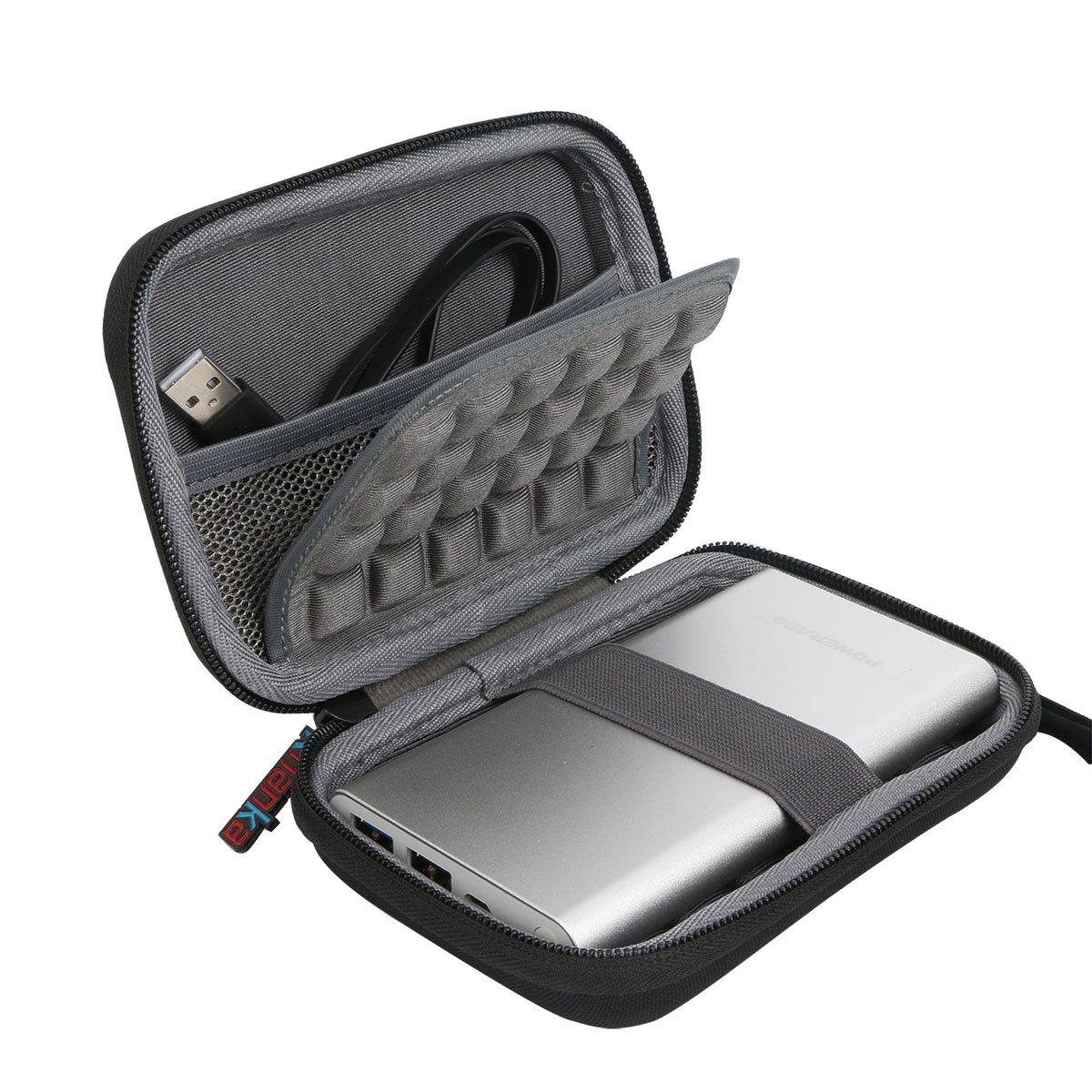 Khanka Hard Travel Case Replacement for Western Digital WD/Seagate Backup Plus 1TB 2TB 4TB 5TB Portable External Hard Drive USB 3.0