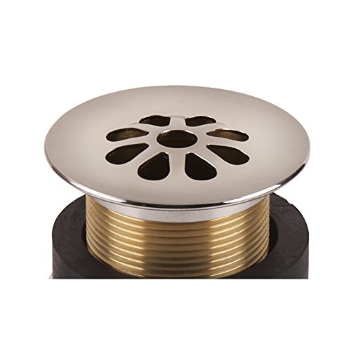 SinkSense 1.5" Grid Sink Drain in Nickel β No Overflow