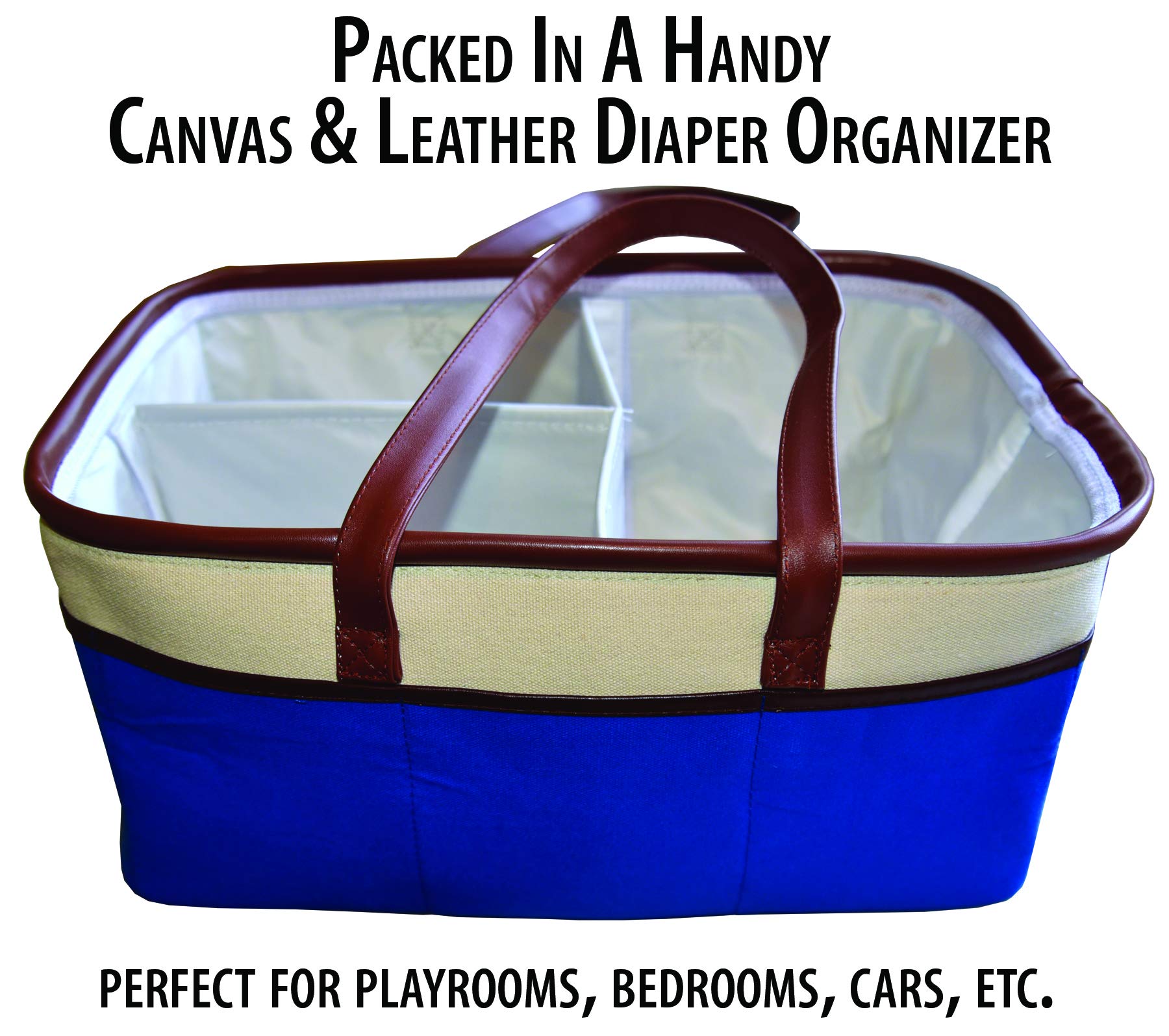 Joyful Arrival Deluxe Baby Boy Gift Set - Diaper Organizer, Baby Clothes & Much More