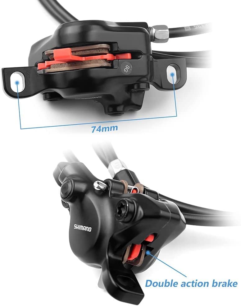 JKSPORTS ShimanoOEM BR MT200 Hydraulic Disc Brake Set Front 800mm and Rear 1400mm BR-BL-MT200 Hydraulic Disc Brake Set Front and Rear