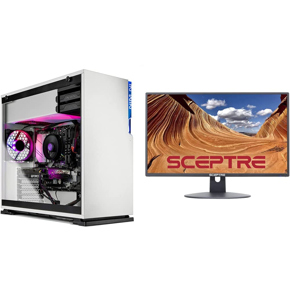 Skytech Gaming Shiva Gaming PC Desktop + Sceptre 24-inch Professional Thin 1080p LED Monitor