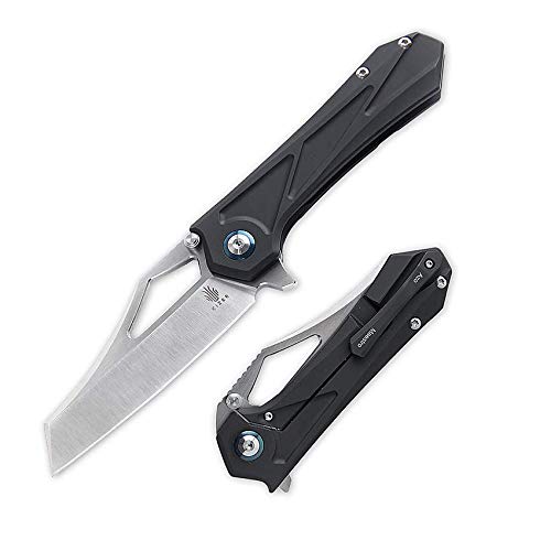 Kizer Maestro Pocket Knife Flipper Knife, S35VN Reverse Tanto Blade Titanium Handle, Ki4529
