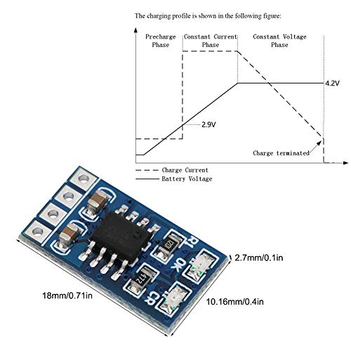 SD05CRMA 4.4-6.5V Input Solar Panel Dedicated Charging Module 18650 LiPo Li-ion Lithium Battery Controller Module(with Pin)