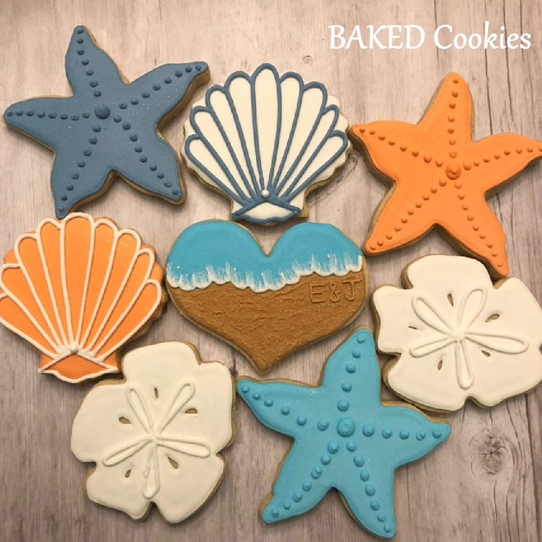 Sandy Beach Cookie Cutter 4 Piece Set from The Cookie Cutter Shop β Tin Plated Steel Cookie Cutters