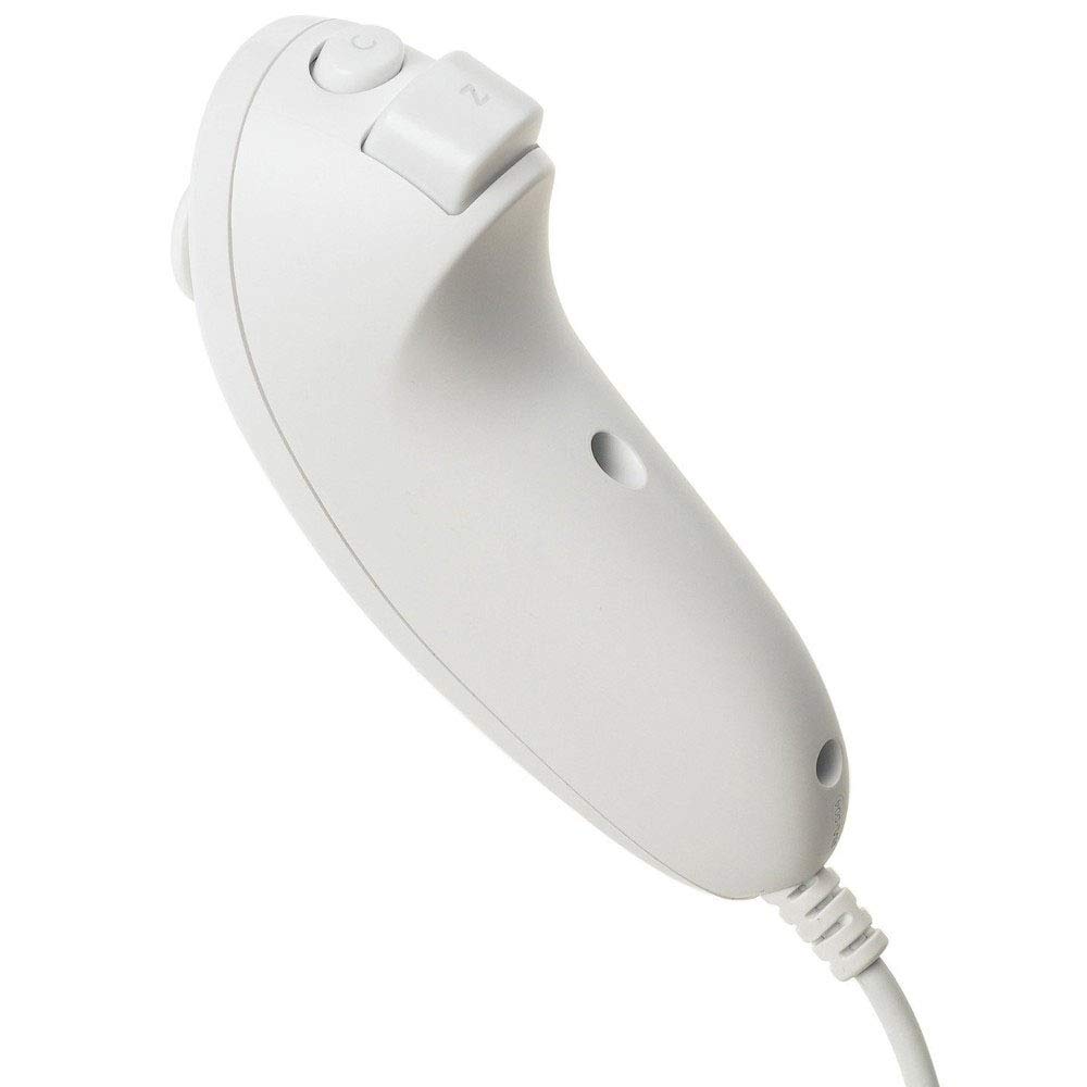 MOLICUI Wii Nunchuck Controllers, Replacement Nunchuck Remote Gamepad Controller For Nintend Wii and Wii U,2 Pack,White