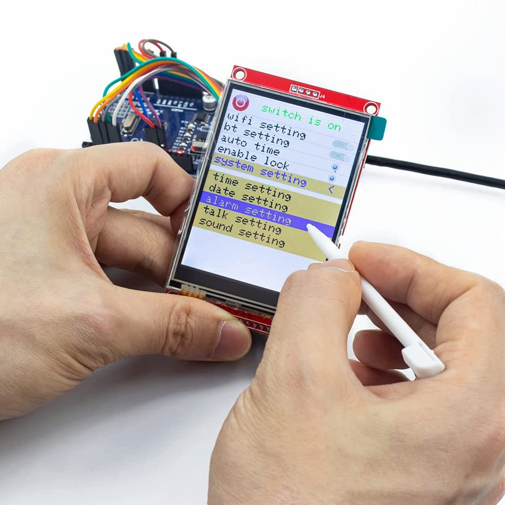 STACEY 3.2 Inch SPI LCD Module RGB 65K Color 240X320 TFT Module ILI9341 Occupies at Least 4 IO 3.3V(with Touch MSP3218)