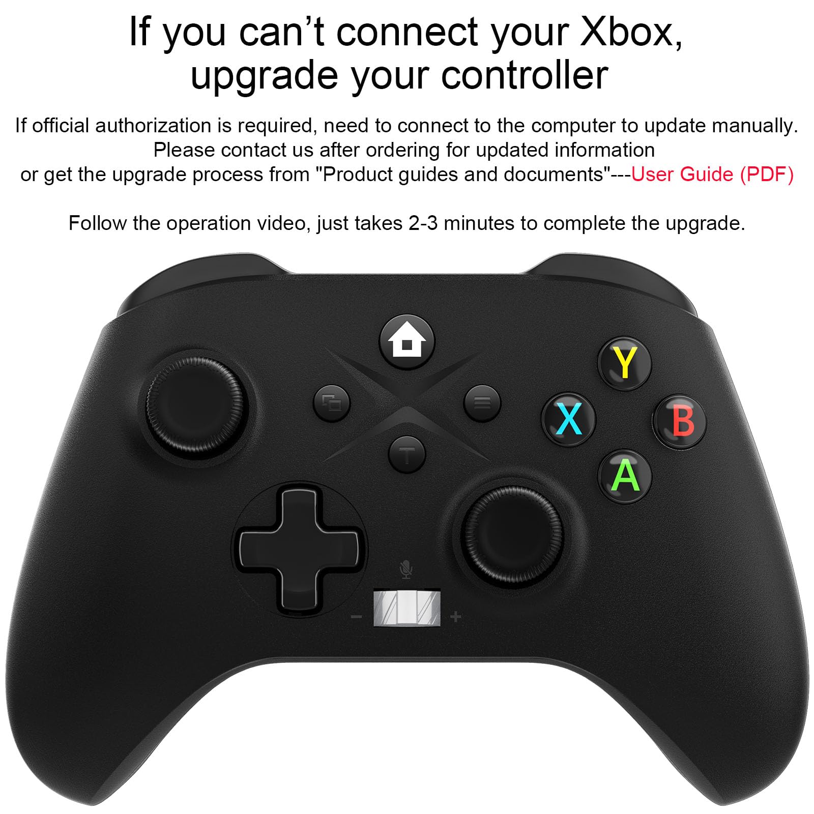 PC Controller 2.4G Wireless Gaming Controller for PC Windows Steam, PC Gamepad with Rechargeable Battery, Upgraded Joystick, TURBO Function (Connecting to Xbox Consoles is Not Supported at this Time)