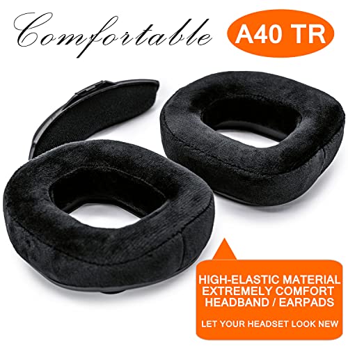 Sixsop Astro A40 TR Ear Pads for Astro A40TR A40 TR Gaming Headset - Velour Ear Cushions (Not Compatible with A50 GEN4,GEN3,GEN2,GEN1)