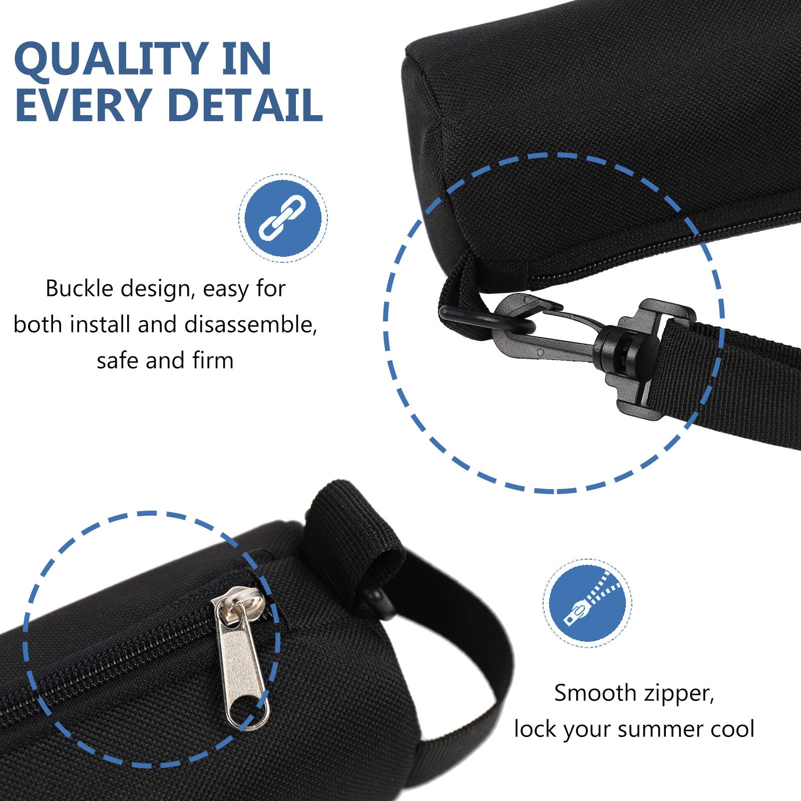 Ochoice Golf Beer Sleeve - 7 Can Insulated Golf Cooler Sleeve, 1800D Oxford Golf Bag Accessories for Men Women
