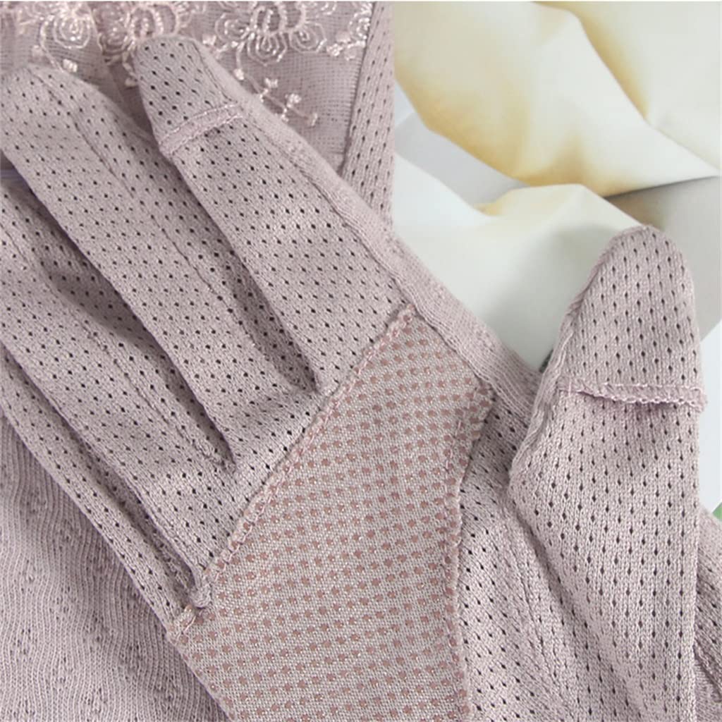 n/a Summer Sleeve Gloves Women's Thin Section Lengthened Cotton Driving Riding Flip Cover Arm Sleeves (Color : B, Size : 14 * 50cm)