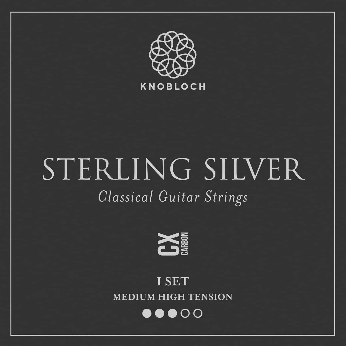 KNOBLOCH STRINGS THE ART OF VIBRATION 400SSC Sterling Silver CX Carbon Medium-high Tension 34.0