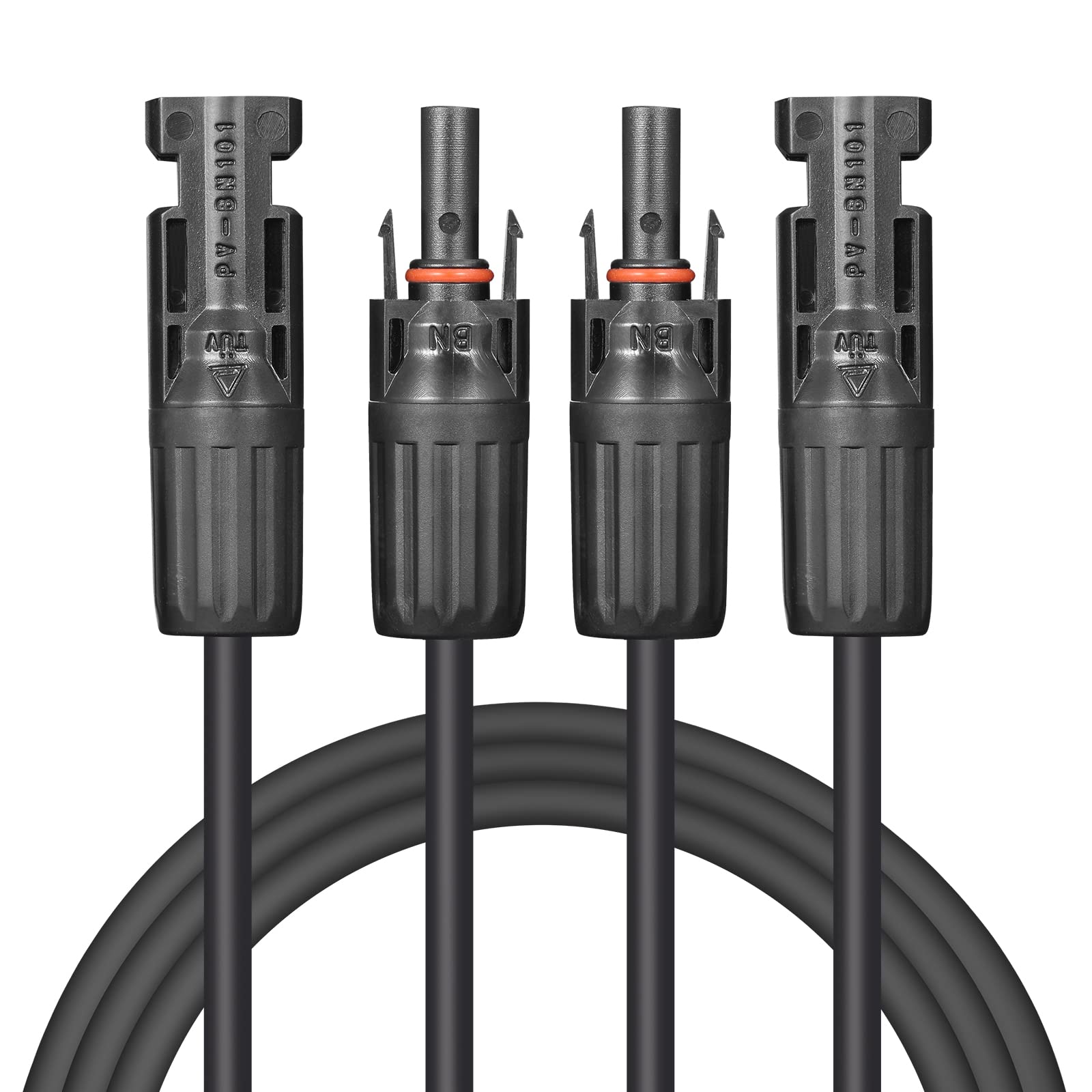 Solar Cable 30 Feet 2x10 AWG Twin Wire Solar Extension Cable, Copper Strand with Female and Male Connectors, Solar Panel Cable Wire & Adaptor for Home, Shop and RV Solar Panels.