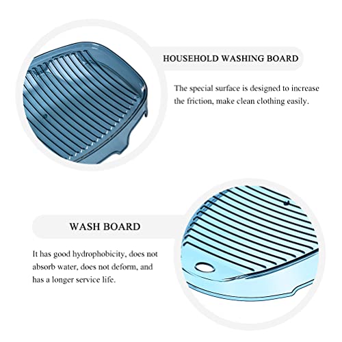 Washboard Decor hand portable clothes washing machines washing board household clothes washboard anti-skid tabla washboard mini dryer for clothes (blue) Washboard Tie