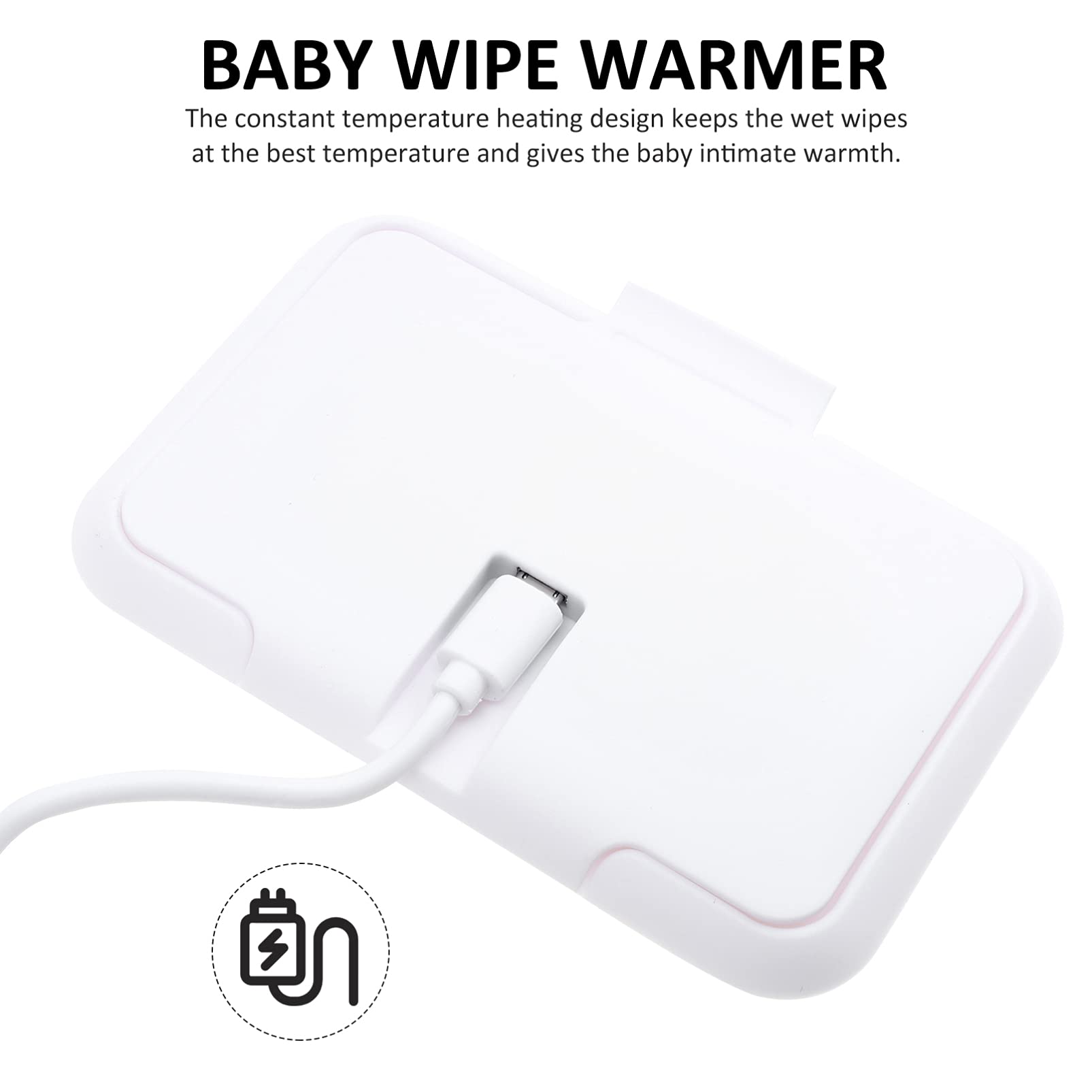 Toddmomy 2 Pcs Wipe Warmer USB Abs White Child Warm Baby