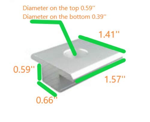 Solar mid clamp Panel 5/8 (Pack of 20)