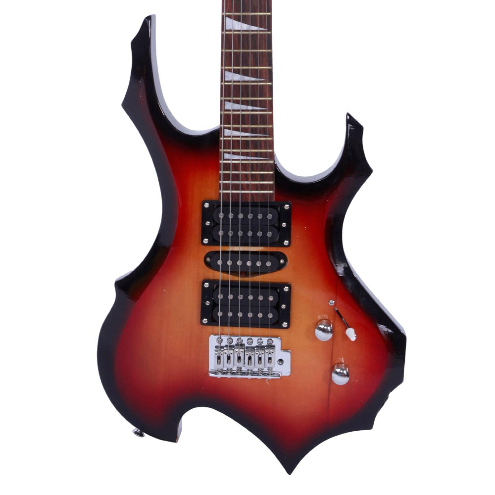 LEADZM Electric guitar HSH pickup bag strap paddle rocker cable wrench tool sunset color