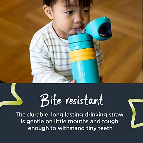 Tommee Tippee Superstar Insulated Flip Top Sportee Straw Cup, 18m+, 11oz, 1 Pack | Leak and Shake Proof, Anti-Microbial Spout