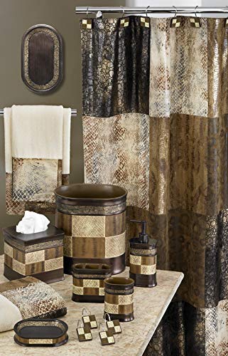 Zahari Home Zambia Stylish Waste Basket Modern Classic Luxury Decor Animal Print Western Design Trash Can