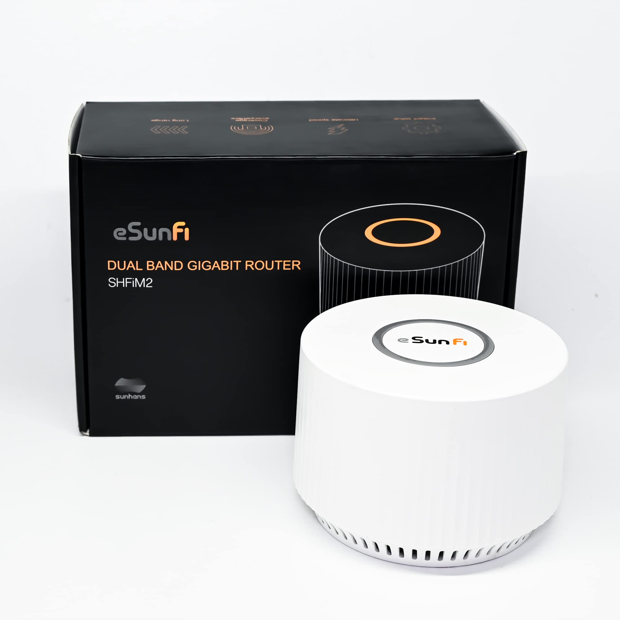Sunhans eSunFi AC1200 WiFi Router 2.4GHz 5.8GHz Dual Band Wireless Internet Router 10/100/1000Mbps Gigabit Wireless Internet Router for WiFi Home Office Network Hotspot Access Point