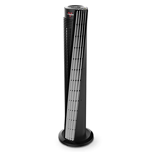Vornado TRANSOM AE Window Fan Compatible with Alexa, 4 Speeds, Reversible Exhaust Mode, Weather Resistant Case, Whole Room,White & 184 Whole Room Air Circulator Tower Fan, 41", 184-41", Black