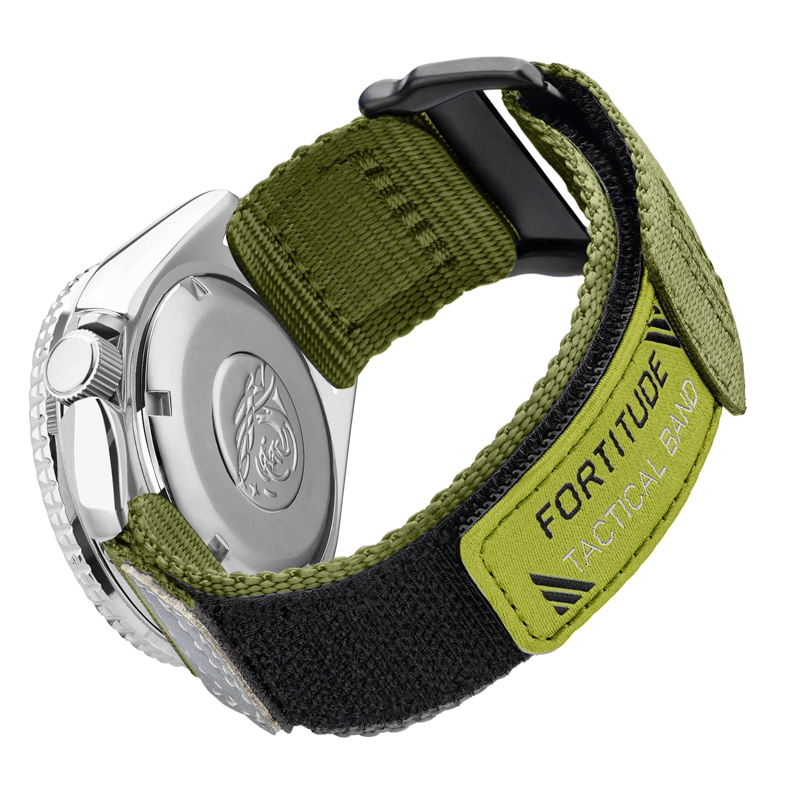 Ritche Nylon Sport 22MM Quick Release Watch Band for men,Replacement Seiko Watch band Green, Valentine's day gifts for him or her