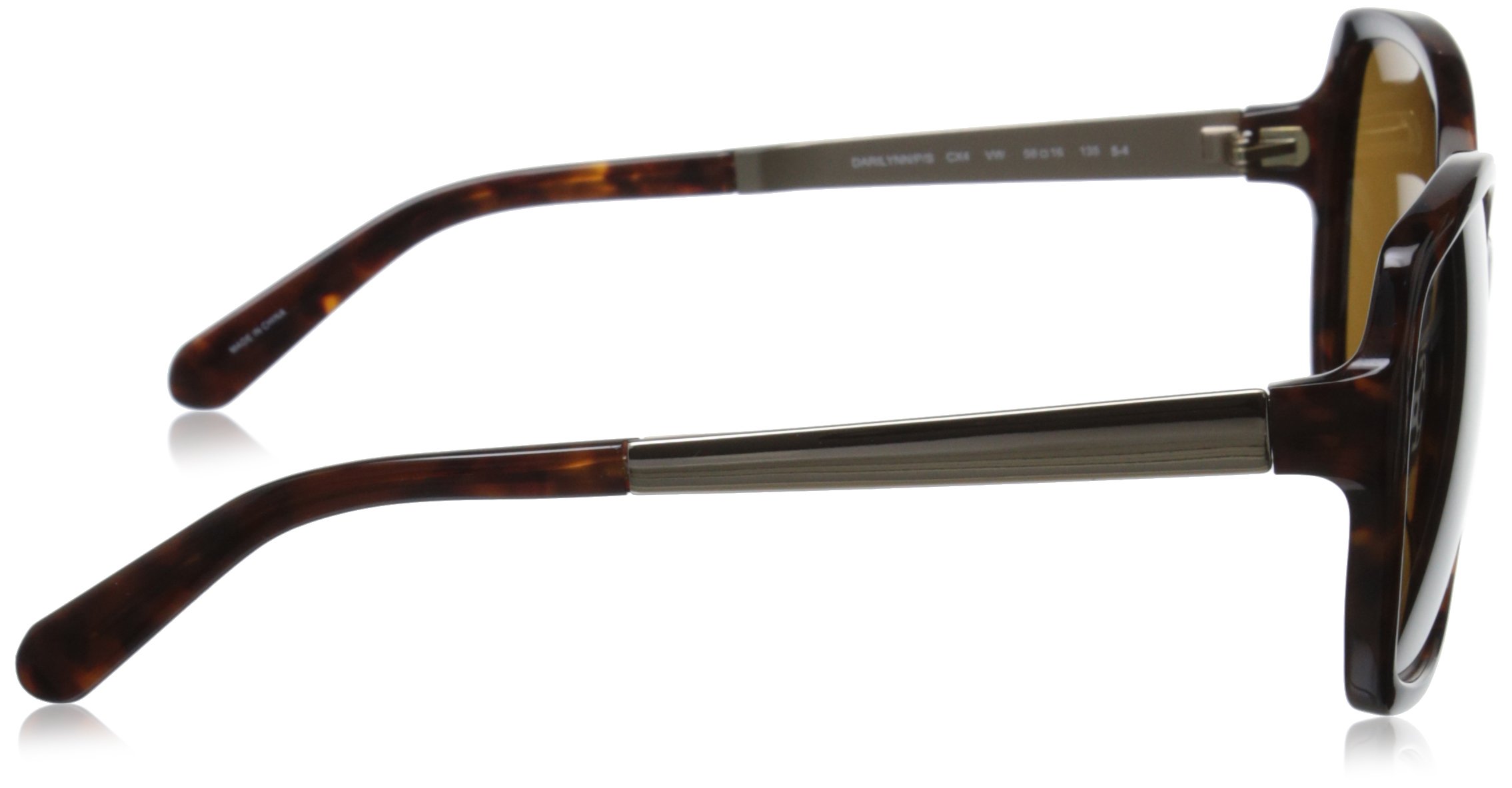 Kate Spade Sunglasses (Safilo Group) Women's Darilynn Square Sunglasses, Havana & Brown Polarized, 58 mm