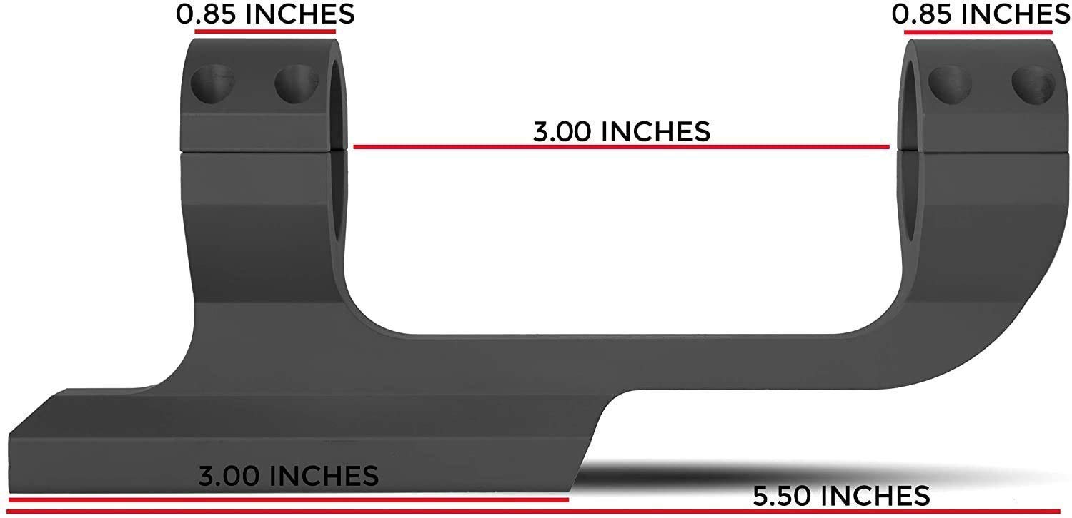 Monstrum G2 6-24x50 First Focal Plane FFP Rifle Scope with Parallax Adjustment | ME308 Extended Offset Scope Mount | Bundle