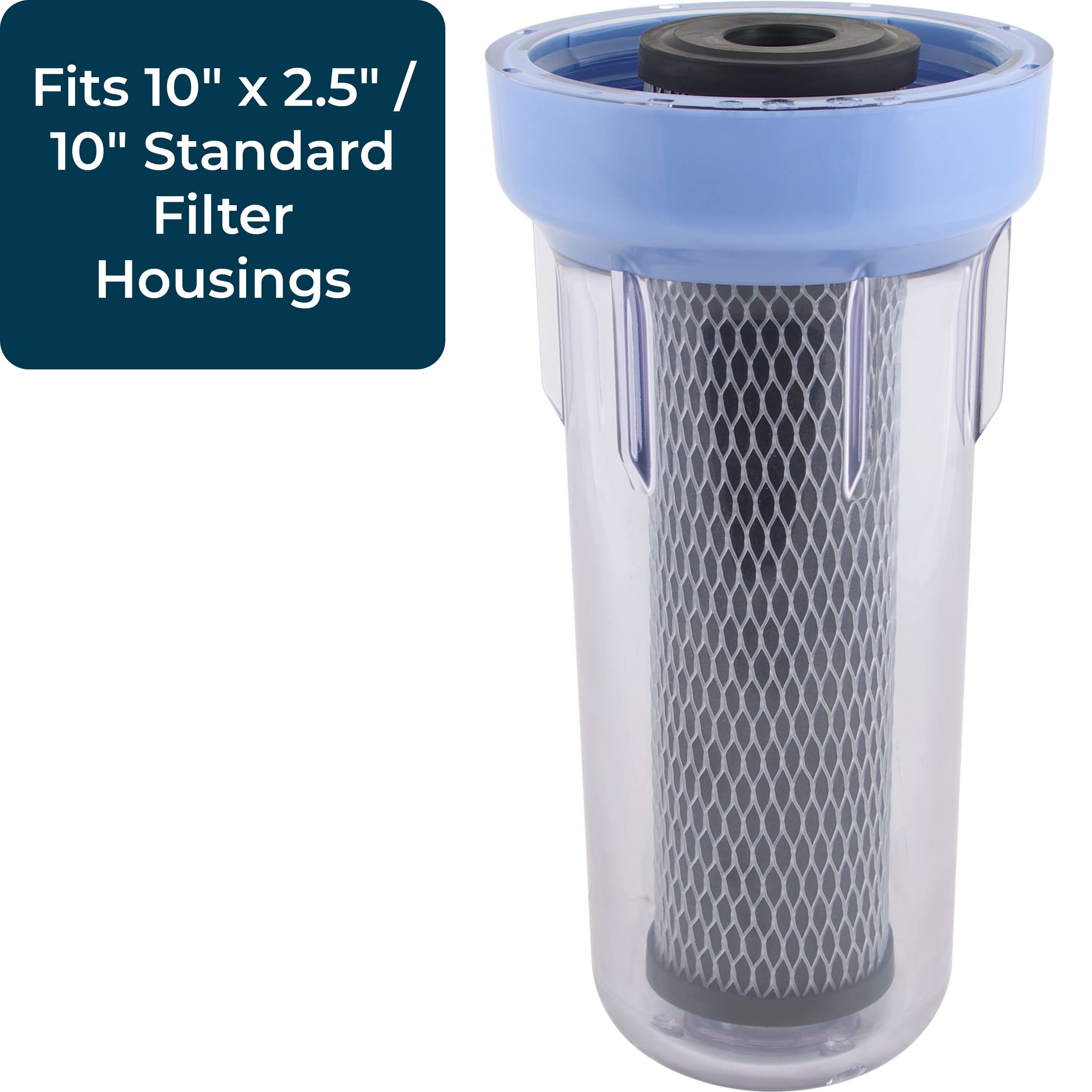 SpiroPure SP-C1 10x2.5 5 Micron Dual Purpose Sediment and Carbon Water Filter Cartridge C1 155002-43 D-10A (Case of 24)