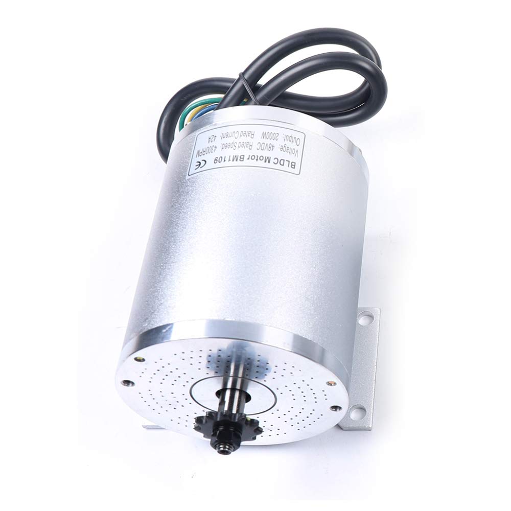 Kathring Electric Brushless Motor Complete Kit, DC 48V 2000W Electric Drive Bike Conversion Kit for E-bike Scooter Bicycle Conversion Drive Motor, DIY Part