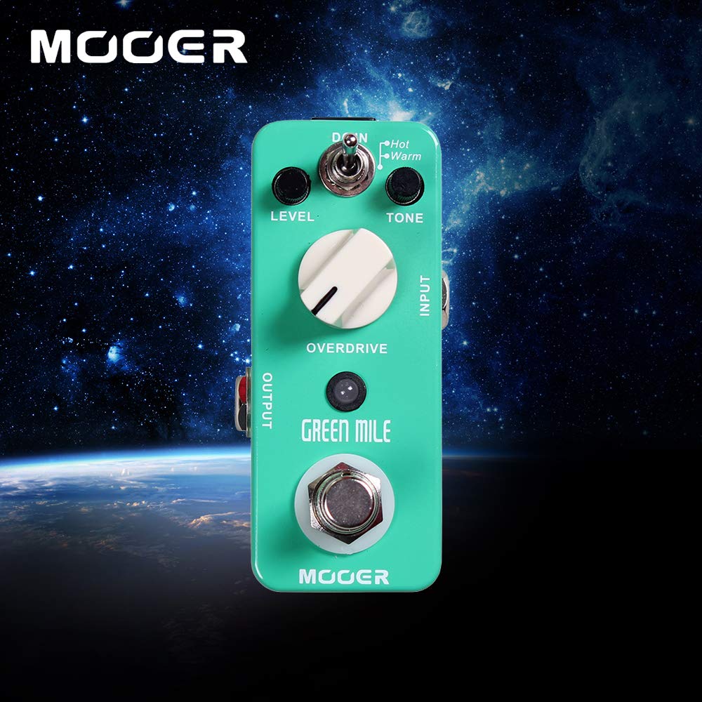 MOOER Green Mile Overdrive Guitar Effect Pedal Overdrive Pedal with Ture Bypass