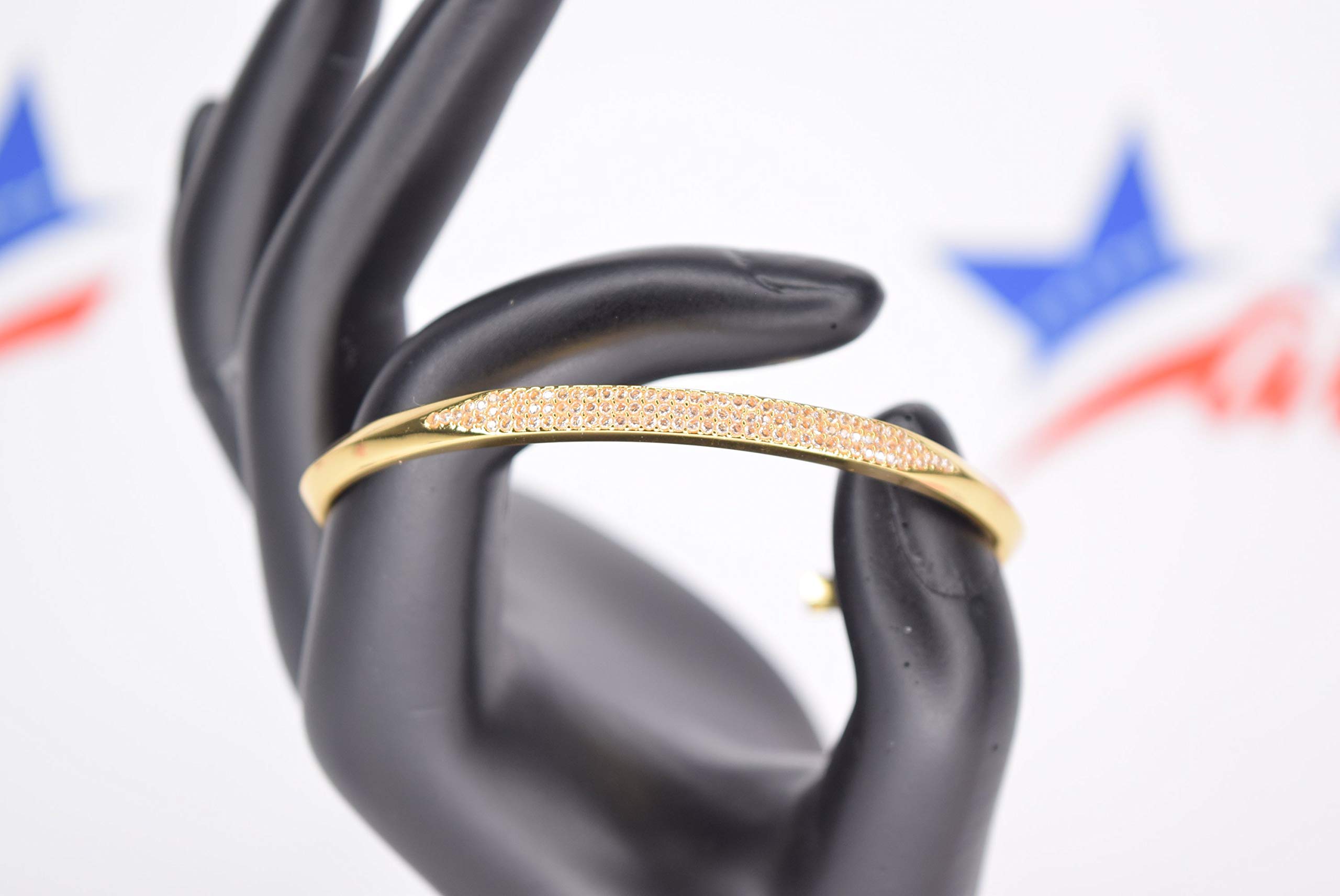Kate Spade New York Raise The Bar Pave Cuff Clear/Gold One Size