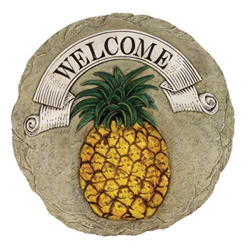 Spoontiques - Garden DĂŠcor - Pineapple Stepping Stone - Decorative Stone for Garden