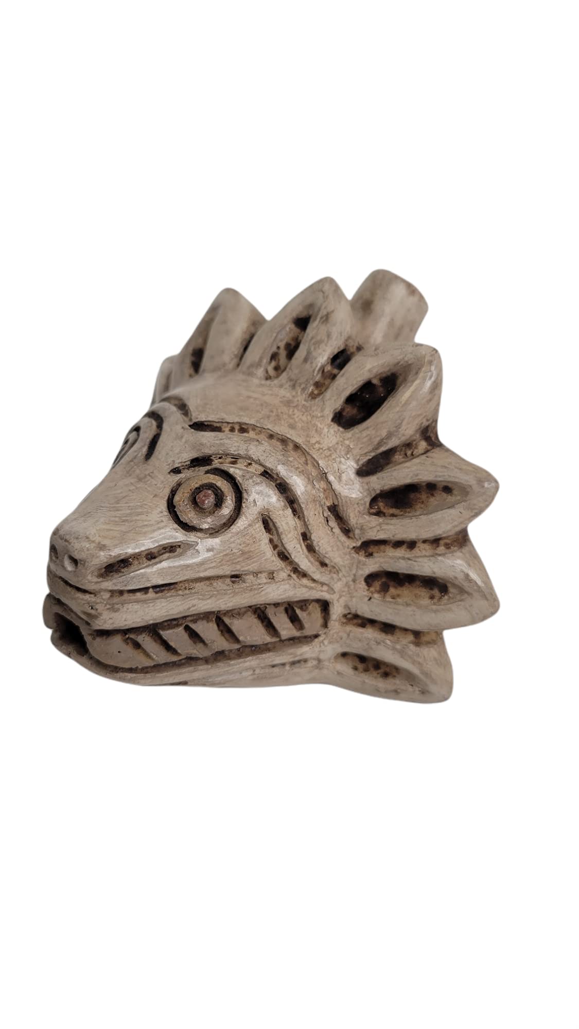 Quetzalcoatl Death Whistle Made Of Clay, Replica Of Items Found In Aztec Temple. (Natural)