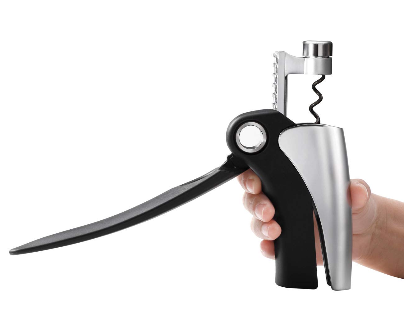 Le Creuset Wine Opener Compact Lever, Satin