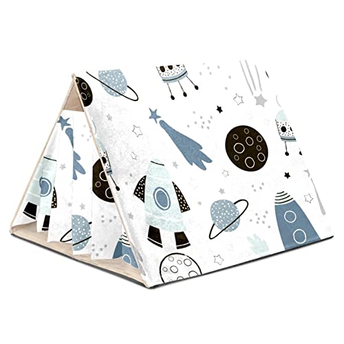 Y-DSIWX Guinea Pig House Bed, Rabbit Large Hideout, Small Animals Nest Hamster Cage Habitats Rocket Planet