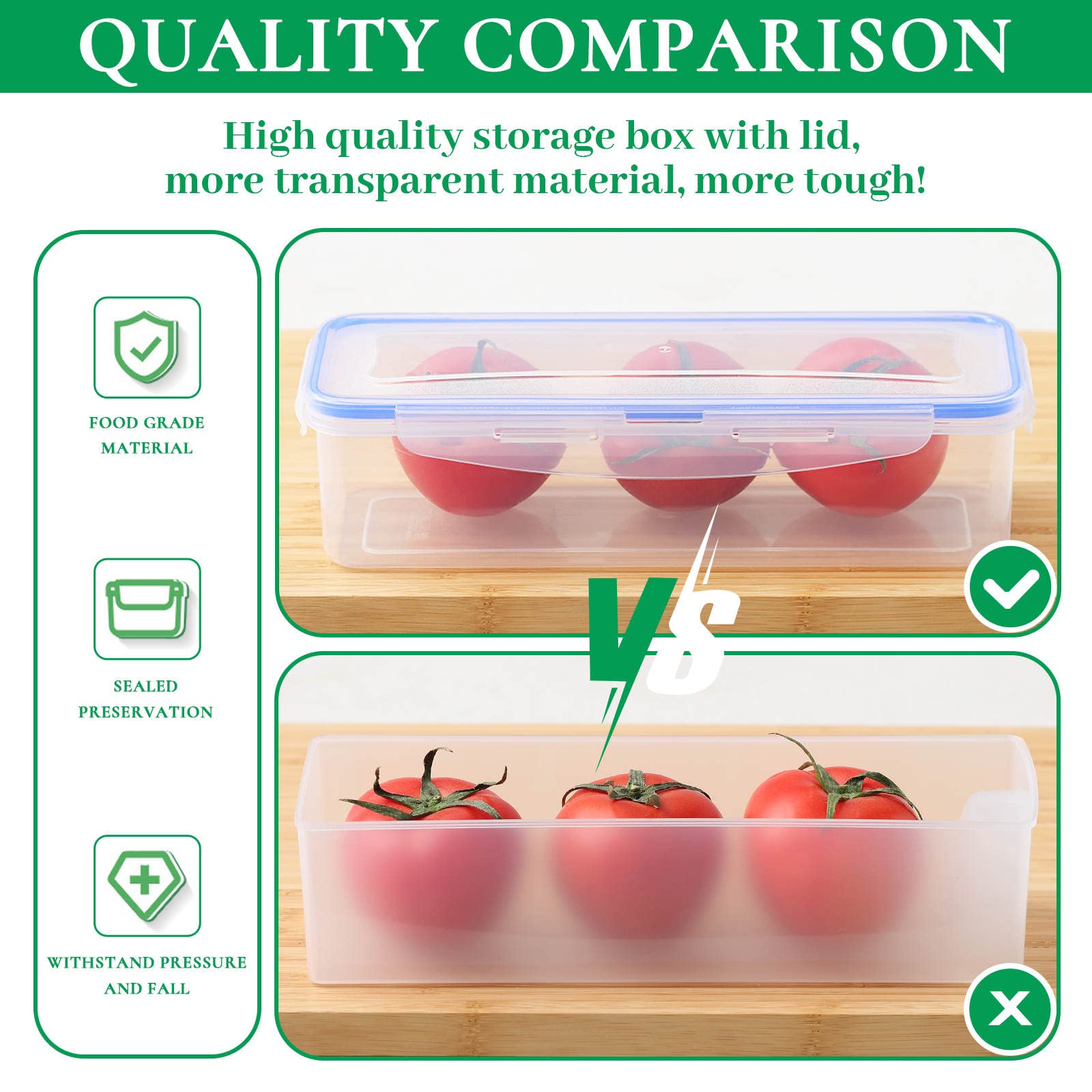 Klever Kitchen Bamboo Cutting Board with Storage Containers - Extra Large Chopping Board with Drawers, Stackable Inserts, Built-in Slicers - Sturdy Food Prep Cutting Board - Modern Meal Prep Station