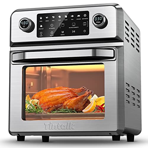TINTALK Air Fryer Oven 16-Quart: 10-in-1 Airfryer Toaster Oven Combo - 1700W Large Airfryer Convection Oven Countertop Combo with Rotisserie | Dehydrator 1