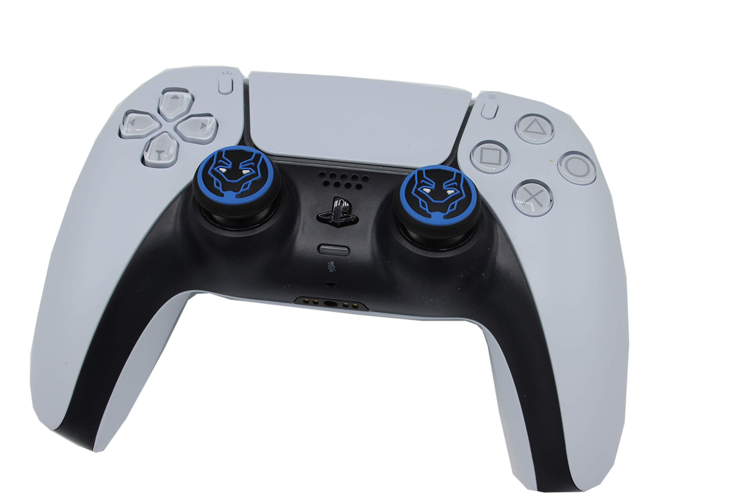 Marvel Black Panther Logo Controller Thumb Grip Silicone Caps for Playstation PS5 PS4 PS4 Pro Slim PS3 PS2 Xbox One Xbox 360 Series S X Nintendo Switch Pro Controller