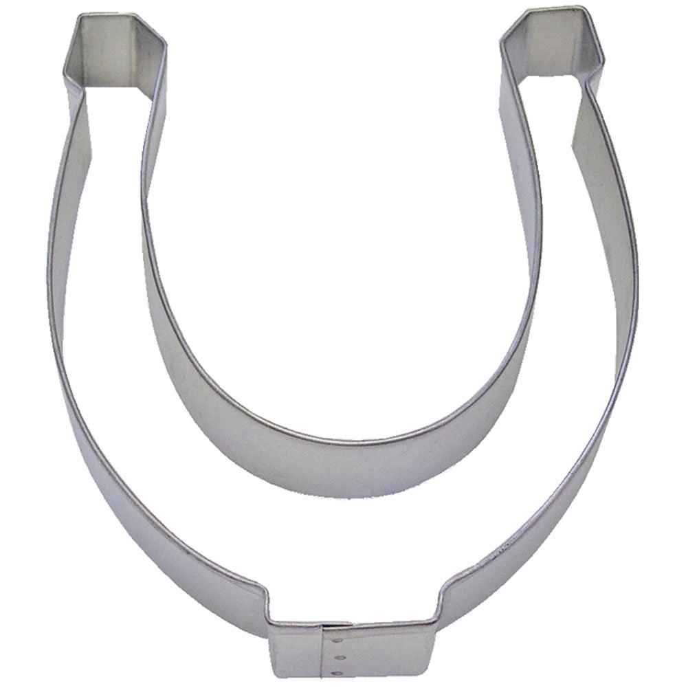 R&M International Horse Shoe Cookie Cutter 5 Inch āTin Plated Steel Cookie Cutters - Horse Shoe Cookie Mold