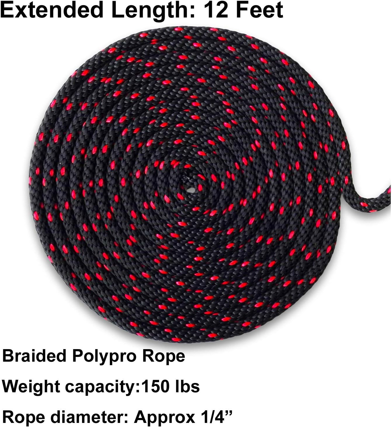 Kayak Tie Down Straps Canoe Bow and Stern Heavy Duty Cargo Ratchet Pulley Rope Hanger (Black Sleeve Elite, 12 Feet,2pack)