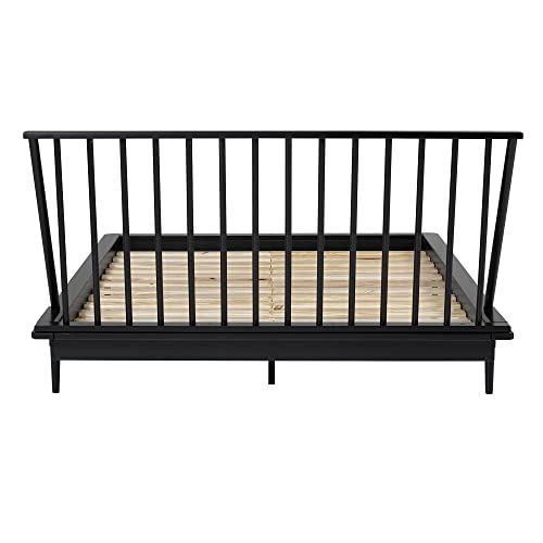 Walker Edison Lennon Platform, Queen (U.S. Standard), Black