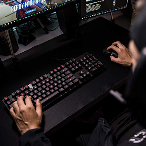 Logitech G413 Backlit Mechanical Gaming Keyboard with USB Passthrough – Carbon & G502 Hero High Performance Gaming Mouse