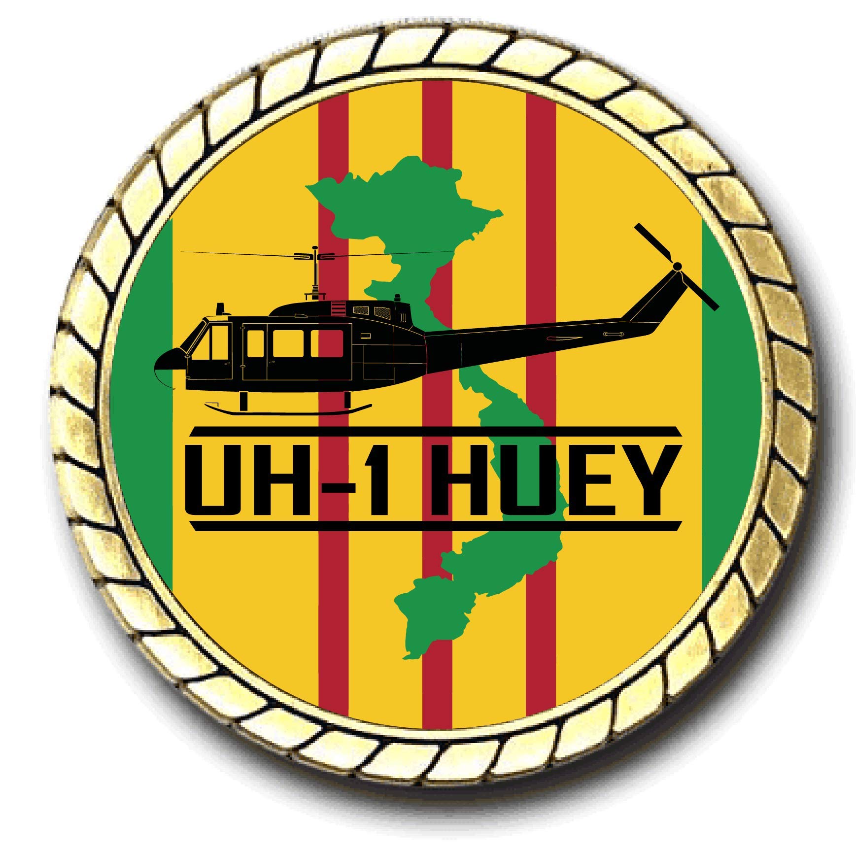 UH-1 Huey Vietnam US Marine Corps Challenge Coin