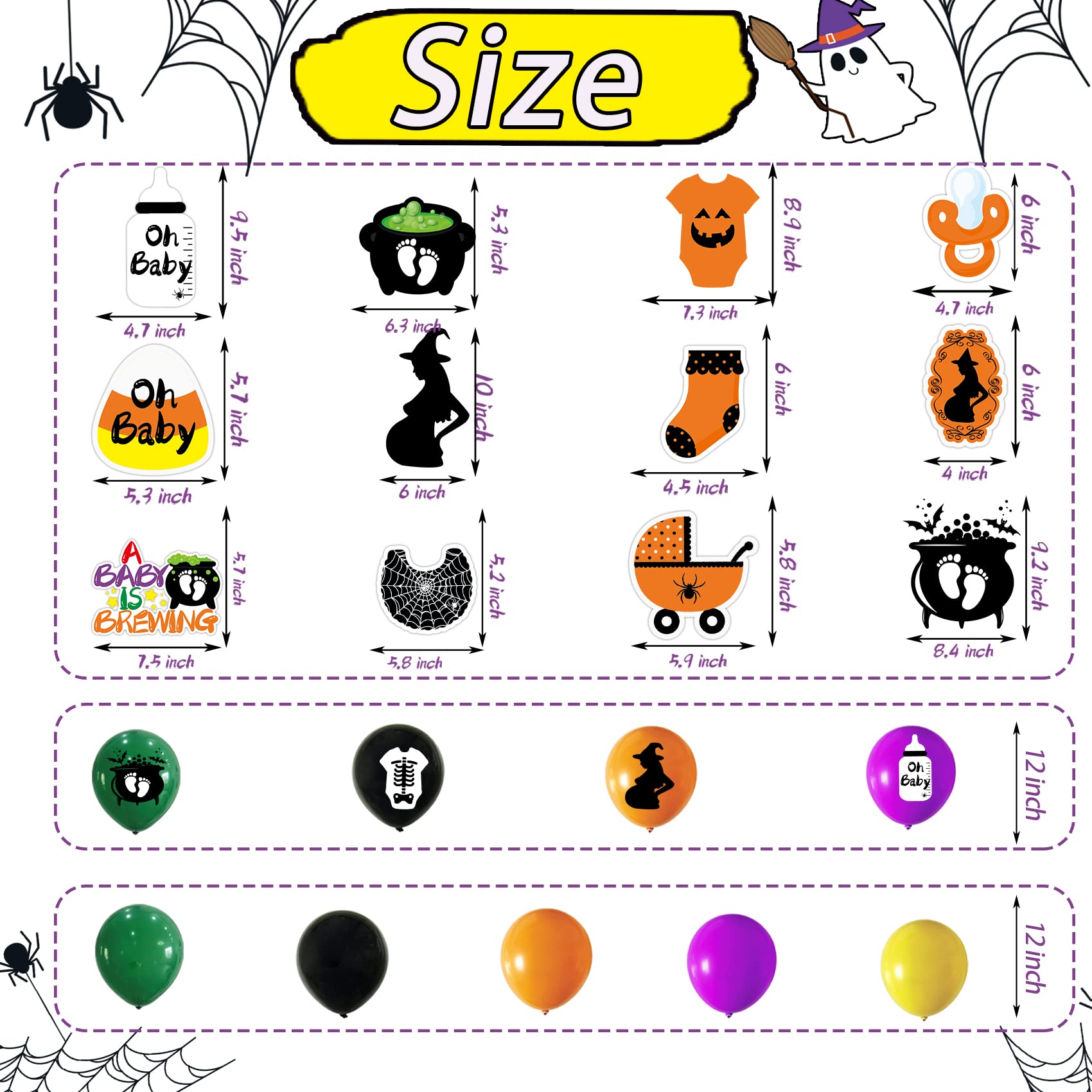 MISS FANTASY Hocus Pocus Decorations for Halloween Party Supplies